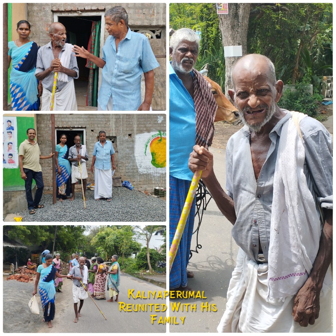 Kaliyaperumal re-united with his family members – Snehan