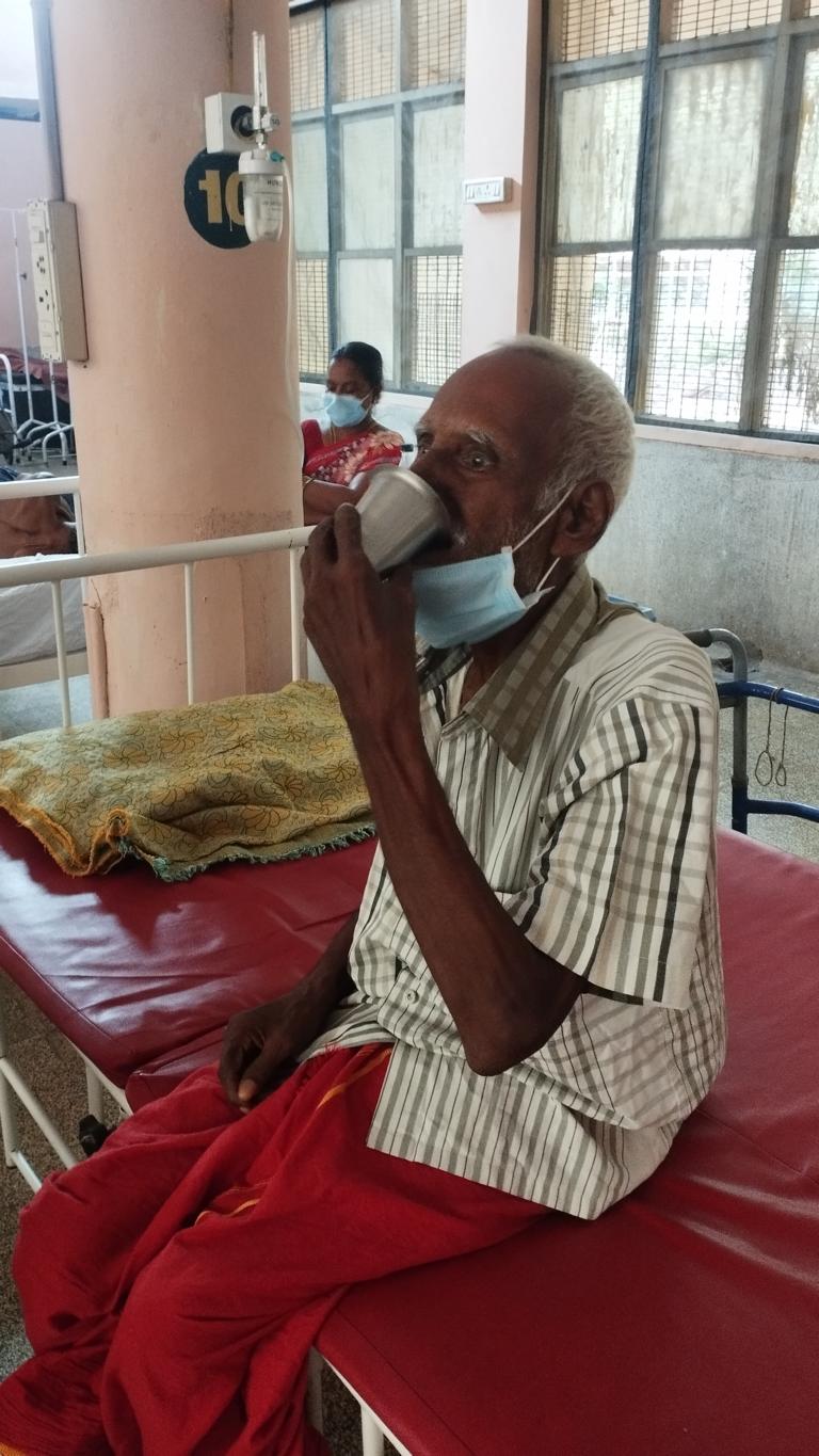 Snehan Home supporting Murugesan at TB Hospital – Snehan