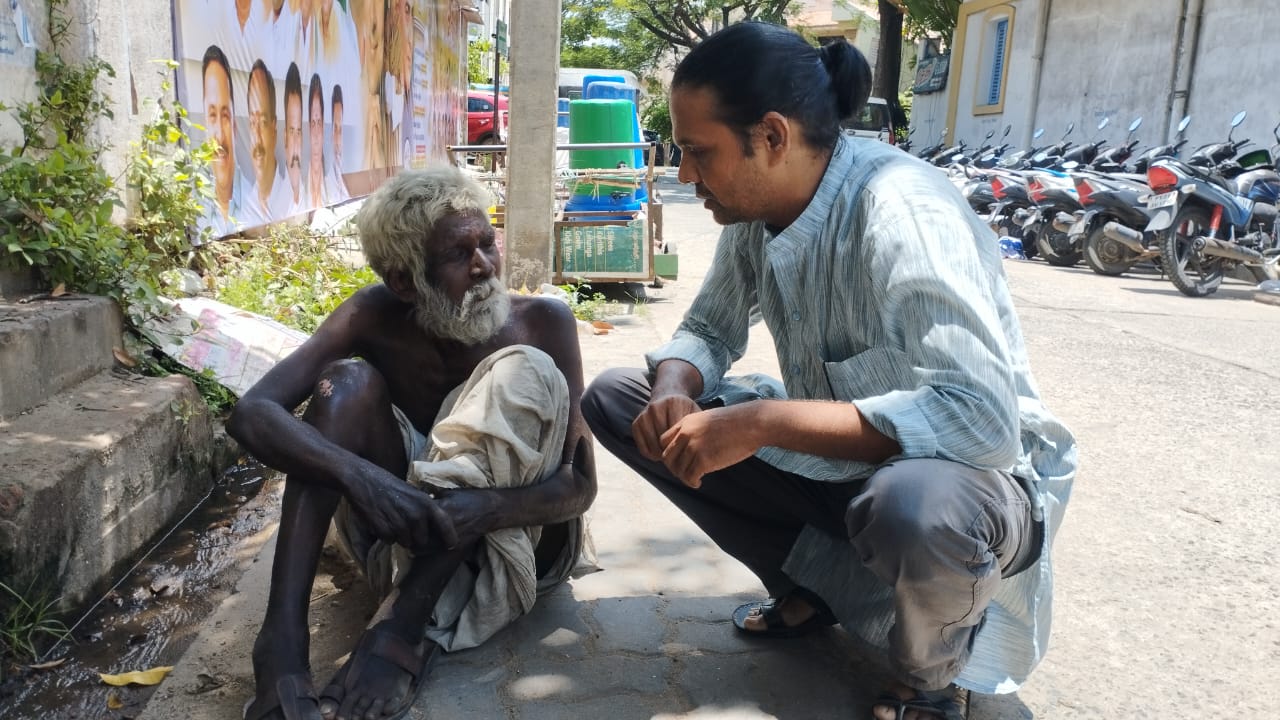 Sick & disabled destitute man rescued for care and protection – Snehan